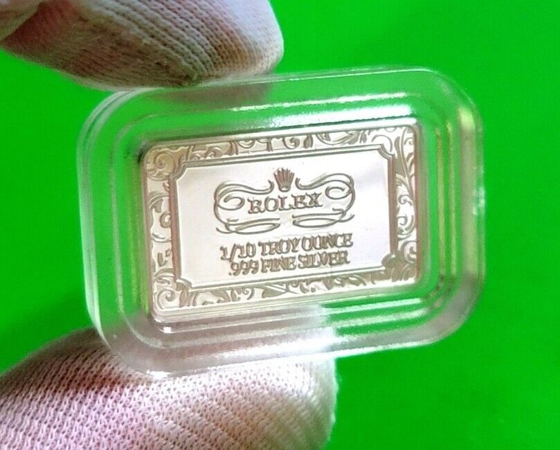 1/10 oz Silver Scrooge McDuck Rolex “Time is Money” Silver Art Bar ...