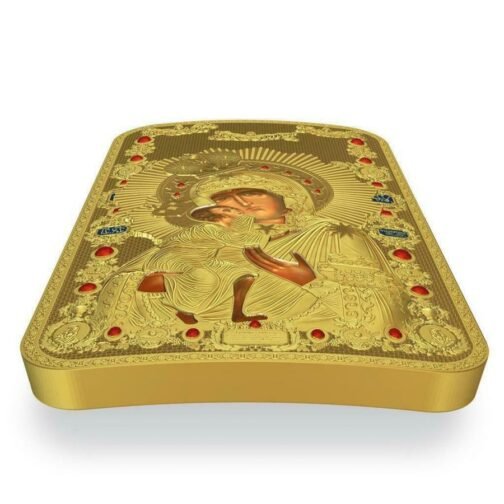 1 oz Silver Orthodox Shrines – Mother of God – Gilded Silver Coin $2 ...